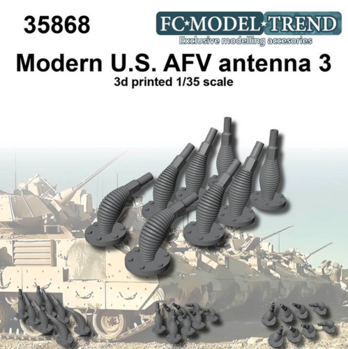 FC ModelTrend 35868 Modern U.S. AFV antennas, set 3