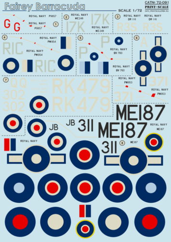 Print Scale 72-091 Fairey Barracuda