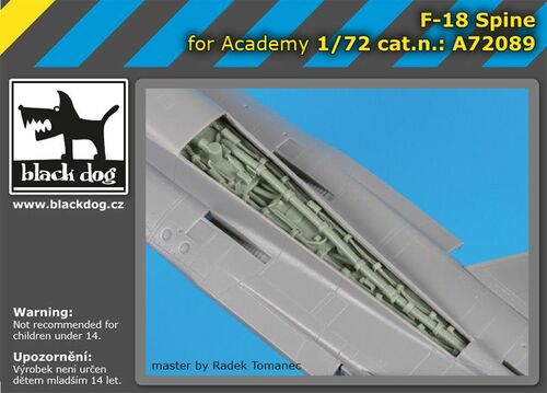 Black Dog A72089 F-18 Spine for Academy