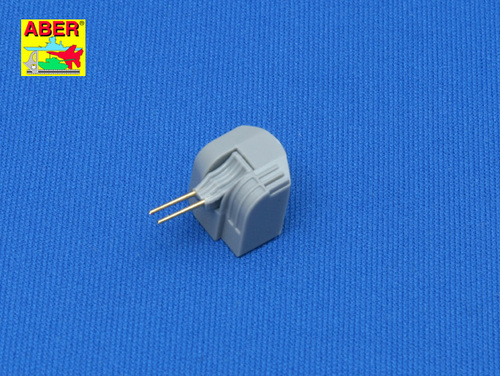 Aber 1-350L-003 Set of 12 pcs 127 mm type 89 A/A short barrels for Japan ships