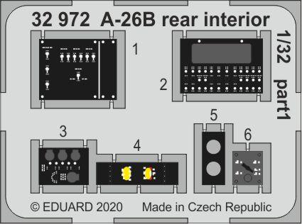 Eduard 32972 A-26B rear interior HOBBY BOSS