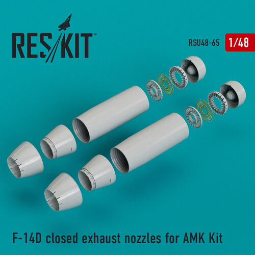 DISCONTINUED RES/KIT U48-0065 F-14D closed exhaust nozzles for AMK Kit
