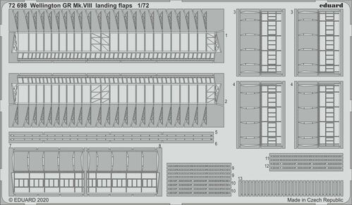 Eduard 72698 Wellington GR Mk.VIII landing flaps AIRFIX