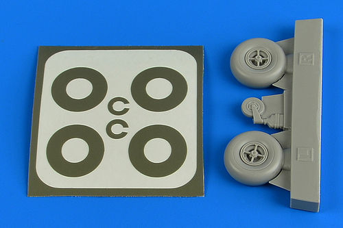 Aires 2224 Bucker Bu 131 wheels & paint masks