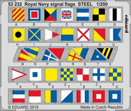 Eduard 53232 Royal Navy signal flags STEEL