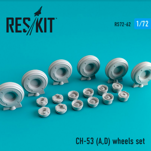 DISCONTINUED RES/KIT 72-0062 CH-53 (A,D) wheels set