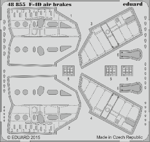 Eduard 48855 F-4D air brakes Academy 12300