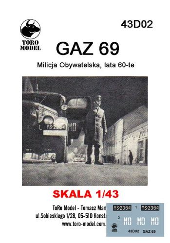 Toro Model 43D02 GAZ 69 - Milicja Obywatelska