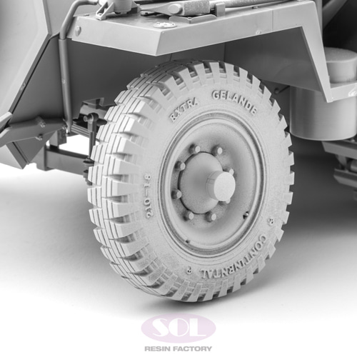 SOLMODEL MM633 Sd.kfz.251 - Weighted Front Wheels