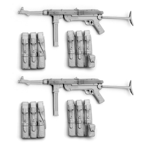 SOLMODEL MM411 German WWII MP40 (2 pcs / Resin Cast &3D-Printed)