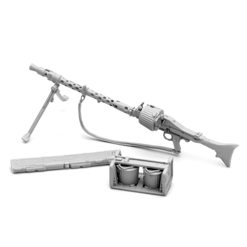 SOLMODEL MM416 German WWII Machine Gun MG34 (Resin Cast &3D-Printed Model Kit)