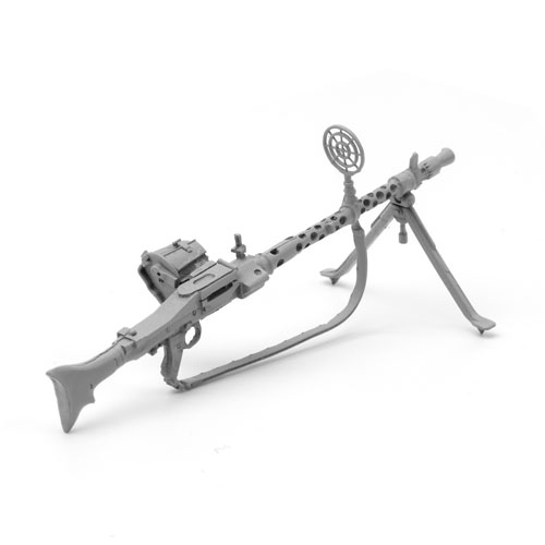 SOLMODEL MM477 German WWII Machine Gun MG34 with Anti-Aircraft Ring Sight (Resin Cast &3D-Printed)