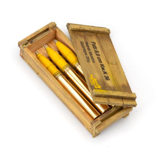 SOLMODEL MM452 German WWII 8.8 cm Kwk 36 L/56 HE with Box for Tiger I