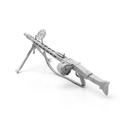 SOLMODEL MM467 German WWII Machine Gun MG42 with Anti-Aircraft ring sight (Resin Cast &3D-Printed Model Kit)