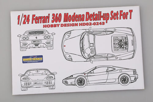Hobby design HD02-0243 Ferrari 360 Modena - Detail Up PE Set (for Tamiya Kits)