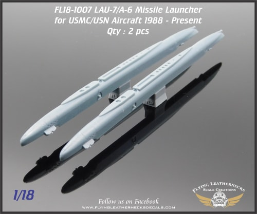 Flying Leathernecks 18-1007 LAU-7/A-6 Missile Launchers for the Hobby Boss McDonnell Douglas AV-8B Harrier Kit