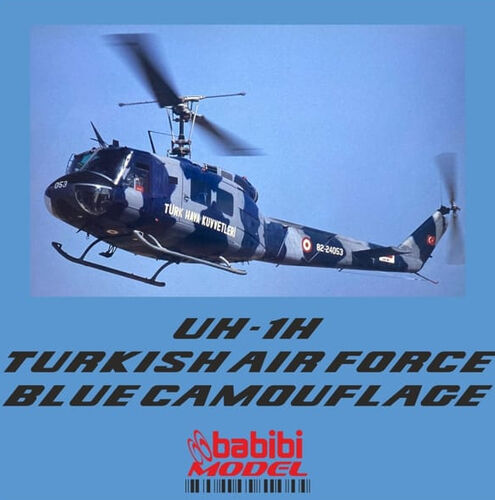 Babibi Models 01366 Bell UH-1 H Iroquois - Turkish Air Force Blue Camouflage