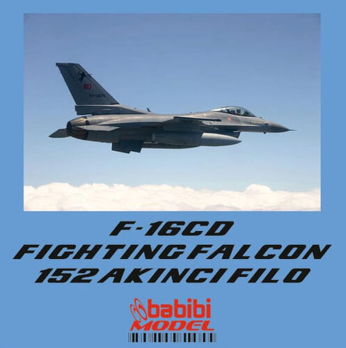 Babibi Models 01083 Lockheed-Martin F-16 C/D Fighting Falcon 152 Ak?nc? Sq Decal Set