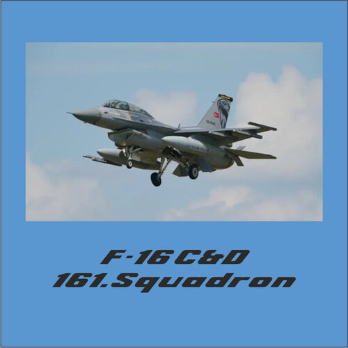 Babibi Models 01351 Lockheed-Martin F-16 C/D Fighting Falcon - 161 Sqn New Tail Decal Set