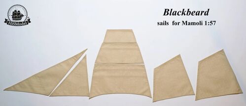 HiSModel S488 Blackbeard, Mamoli - Set Of Sails