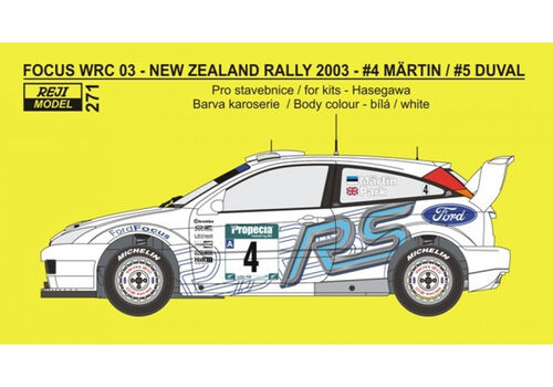 Rejimodel 271 Ford Focus WRC - 03 New Zealand 2006 Martin (for Hasegawa Kits)