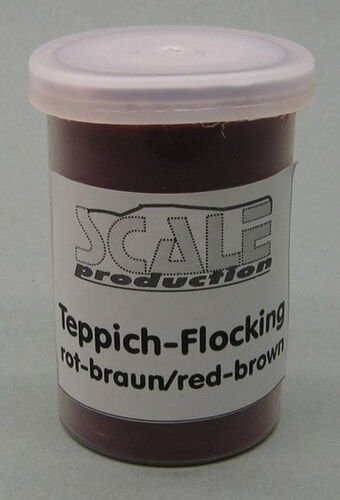 Scale Production SP-FLOCK-RB Interior Flocking Red Brown