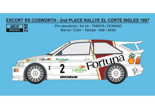 Rejimodel 290 Escort RS Cosworth - Rally El Corte Ingles 1997 - Thiry / Prevot (for Tamiya and Domino Kits)