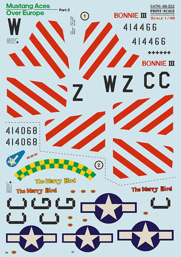 Print Scale 48-322 North American P-51 D Mustang - Aces over Europe. Part 3