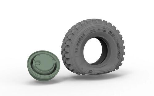 Zimi Model TC3D014 VPK-7289 Bumerang IFV - 3D-Printed Flat Tire (4 pcs)