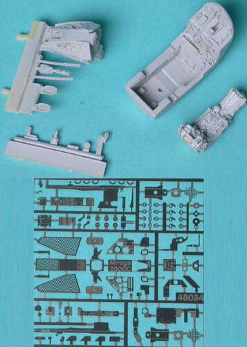 R-Flight RF48034 Dassault Mirage 2000 C - Cockpit (for Heller and Eduard Kits)