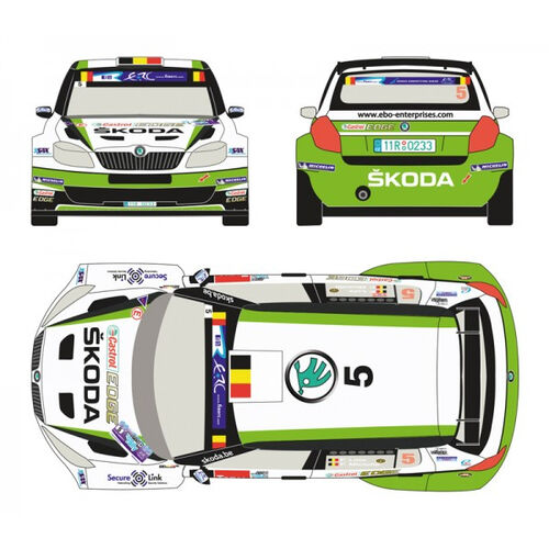 Racing Decals RD24-011 Skoda Fabia S2000 - Loix Ypres 2013 (for Belkits Kits)