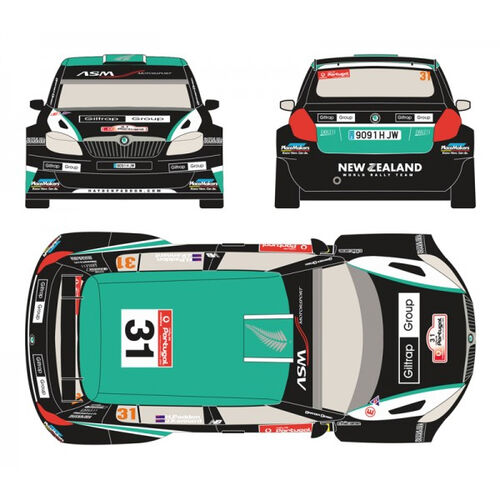 Racing Decals RD24-017 Skoda Fabia S2000 - 31 Rally Portugal 2012 (for Belkits Kits)