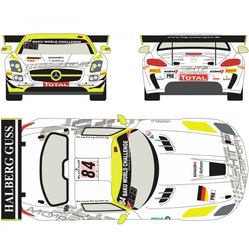 Racing Decals RDE24-004 Mercedes SLS AMG GT3 84 24h Spa Francorchamps 2013 (for Fujimi Kits)