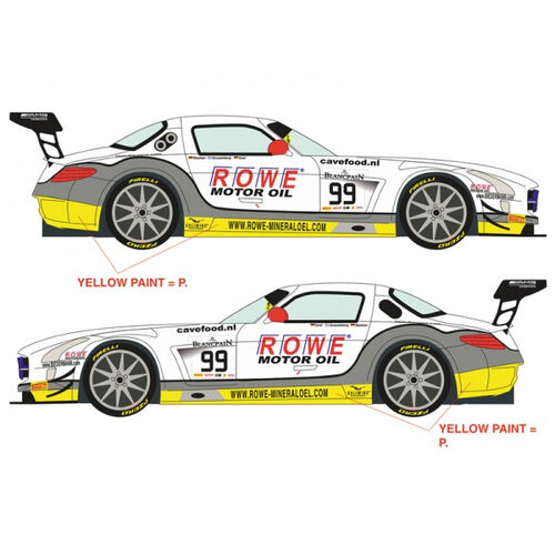 Racing Decals RDE24-020 Mercedes SLS GT3 99 Blancpain E.S. Silverstone (for Fujimi Kits)