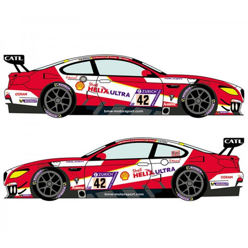Racing Decals RDE24-030 BMW M6 GT3 - No.42 Adac Zurich 24th of Nurburgring 2017 (for NuNu and Platz Kits)