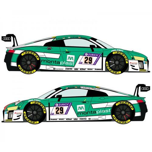Racing Decals RDE24-033 Audi R8 ADAC Zurich 24h of Nurburgring 2017 (for NuNu and Platz Kits)