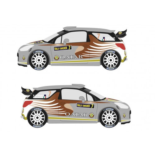 Racing Decals RDR-002 Citroen DS3 WRC - No.7 Rally Sweden 2012