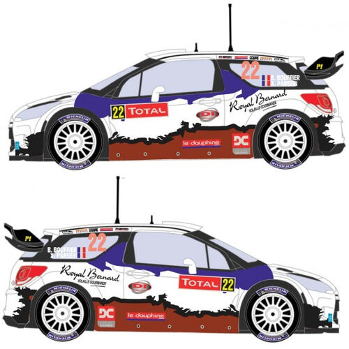 Racing Decals RDR-026 Citroen DS3 WRC - No. 22 Rally Monte Carlo 2013