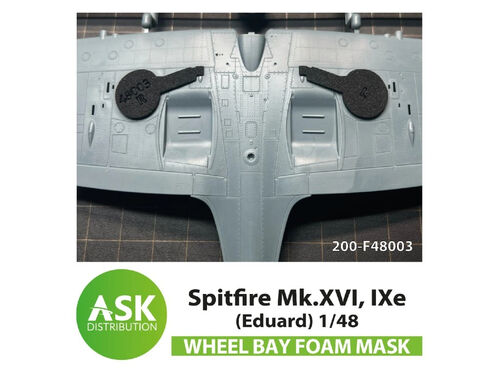 Art Scale Kit F48003 Supermarine Spitfire Mk.IXe / Mk.XVI - Wheel Bay Foam Mask (for Eduard Kits)