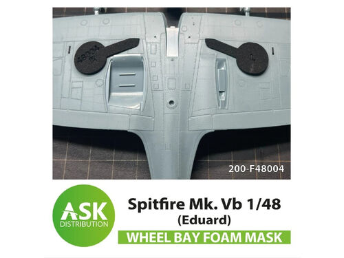 Art Scale Kit F48004 Supermarine Spitfire Mk.I / Mk.II - Wheel Bay Foam Mask (for Eduard Kits)