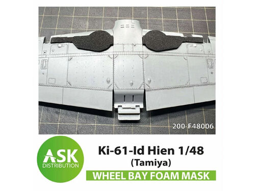 Art Scale Kit F48006 Kawasaki Ki-61-Id Hien - Wheel Bay Foam Mask (for Tamiya Kits)