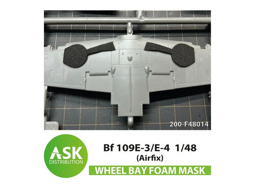 Art Scale Kit F48014 Messerschmitt Bf-109 E-3 / E-4 - Wheel Bay Foam Mask (for Airfix Kits)