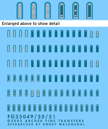 Archer FG35049E German WWII Heer Early War Shoulder Boards for Medical Troops