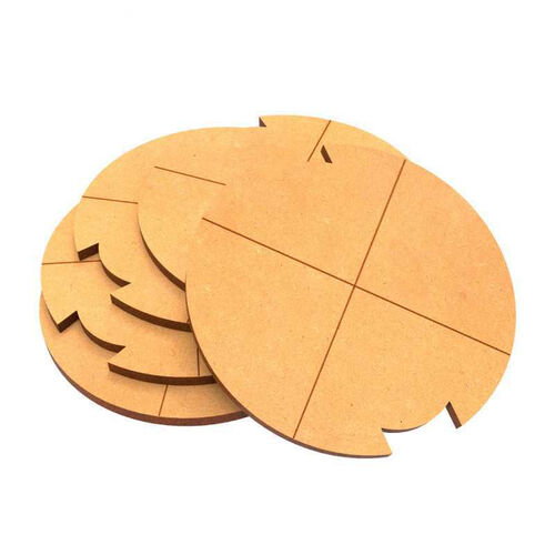 Green Stuff World 10730 MDF Bases Round 70 mm Legion Pack (5 pcs)