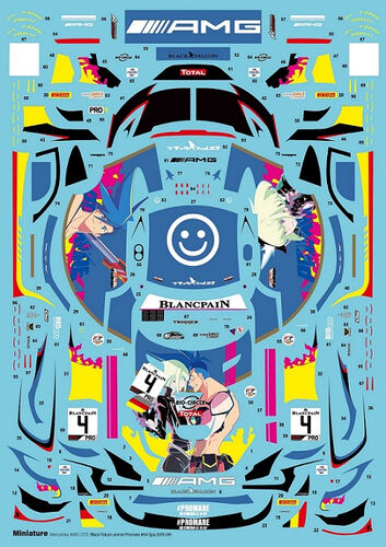 SK Decals CS030 Mercedes AMG GT - Intercontinental GT Challenge Total 24h of Spa 2019