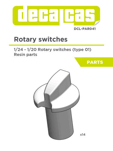 Decalcas PAR041 Rotary Switches (14 pcs)