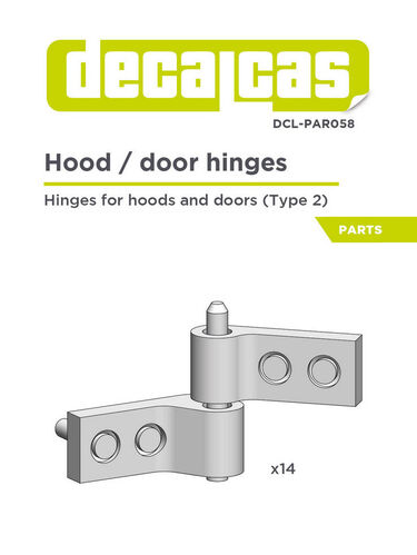 Decalcas PAR058 Hood / Door Hinges Type 2 (14 pcs)