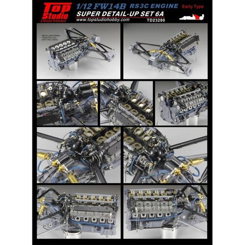 Top Studio TD23280 Williams FW14B - Set 6A Engine RS3C Early Type