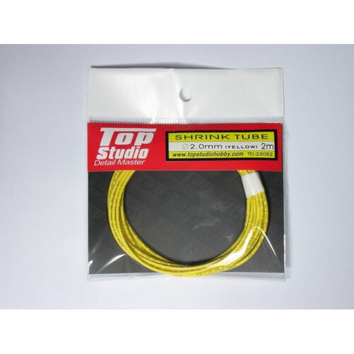 Top Studio TD23052 2.0 mm Shrink Tube (Yellow / 2 m)