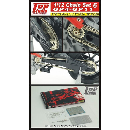 Top Studio TD23068 Ducatti GP4-GP11 - Chain Set (for Tamiya Kits)